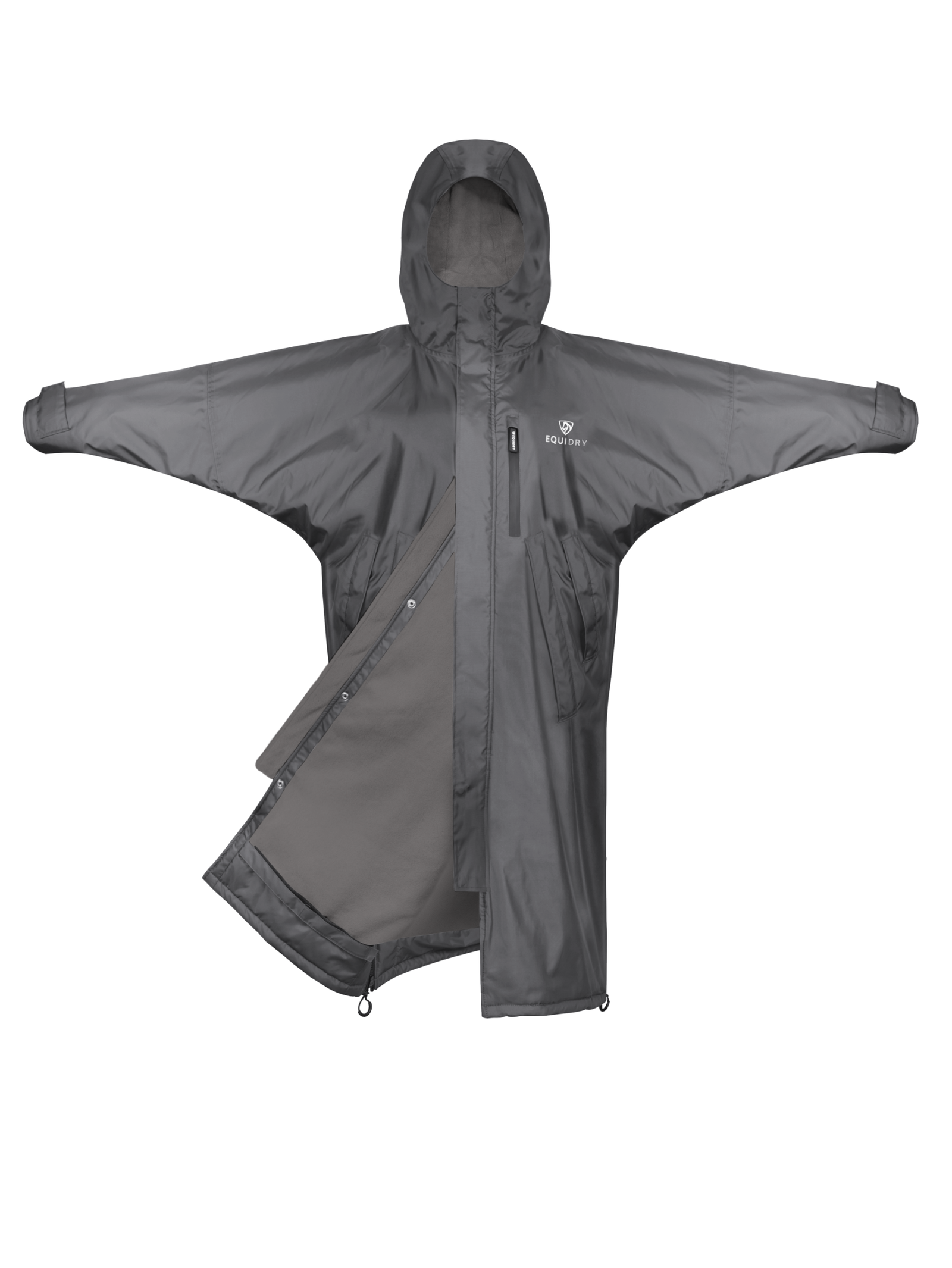 Junior EQUIDRY Lite | Boy's Horse Riding Waterproof Coat | Grey